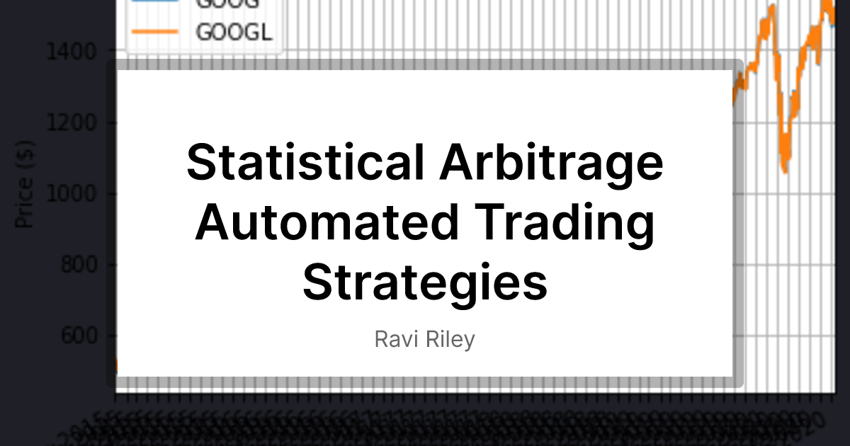 Statistical Arbitrage Automated Trading Strategies